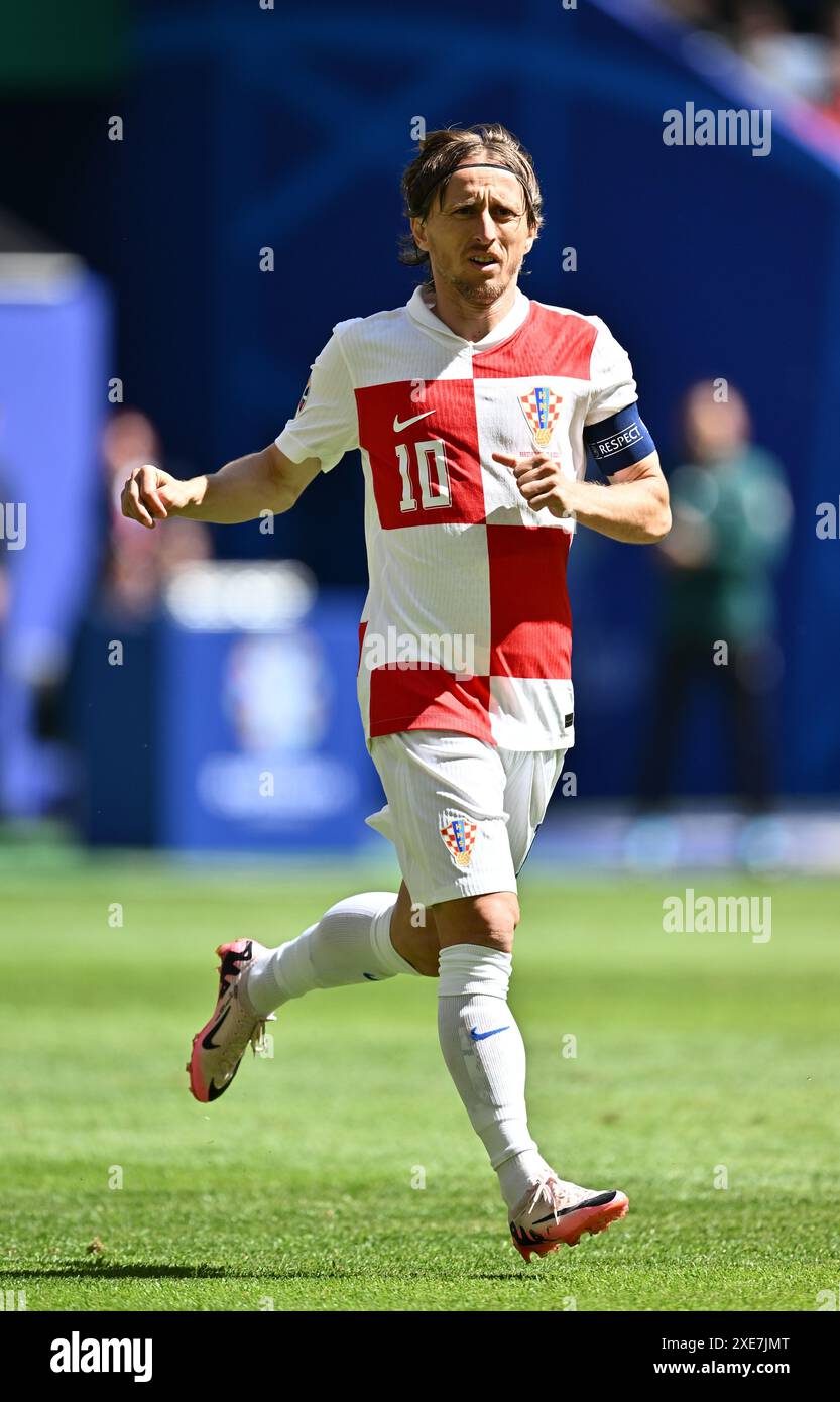 HAMBURG, GERMANY - JUNE 19: Luka Modric of Croatia during the UEFA EURO ...