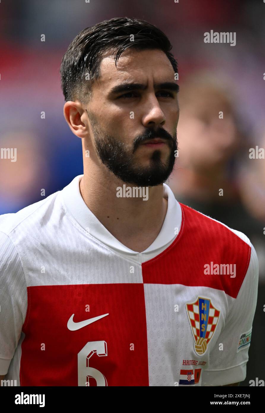 HAMBURG, GERMANY - JUNE 19: Josip Sutalo of Croatia during the UEFA ...