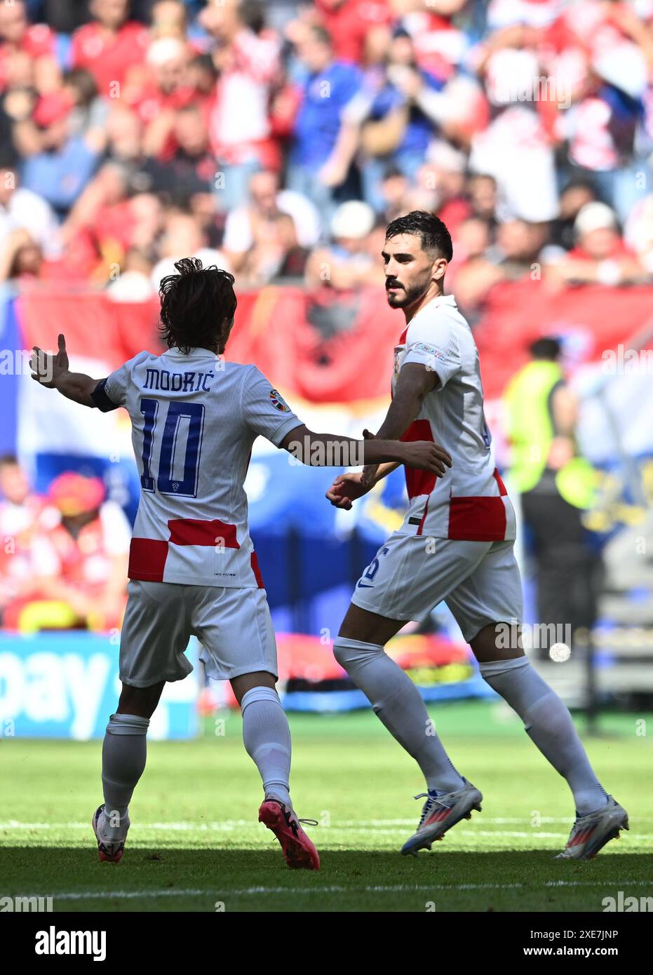 HAMBURG, GERMANY - JUNE 19: Luka Modric of Croatia during the UEFA EURO ...