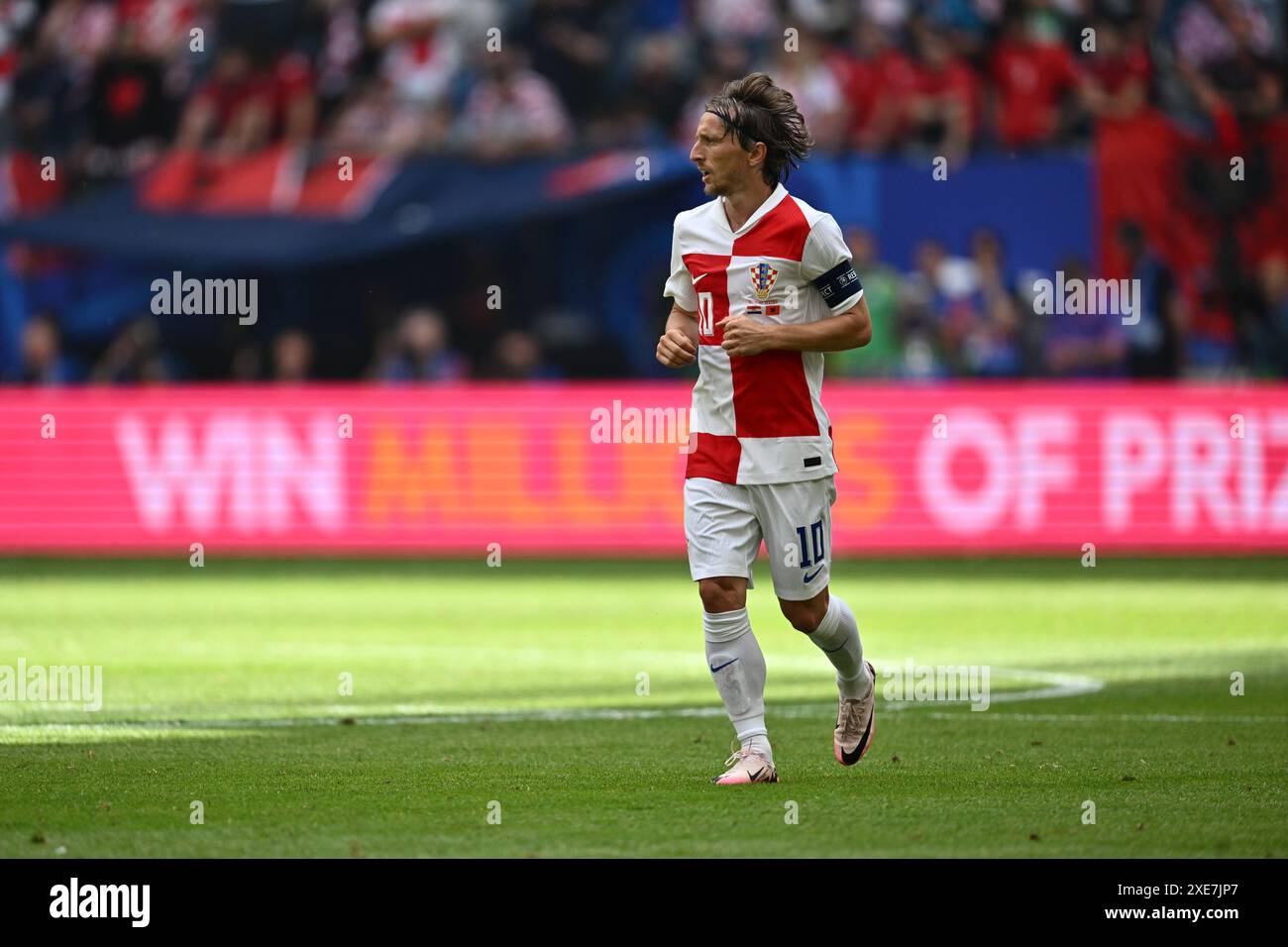 HAMBURG, GERMANY - JUNE 19: Luka Modric of Croatia during the UEFA EURO ...