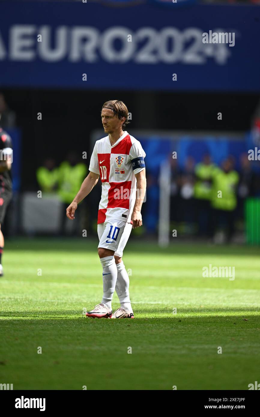 HAMBURG, GERMANY - JUNE 19: Luka Modric of Croatia during the UEFA EURO ...