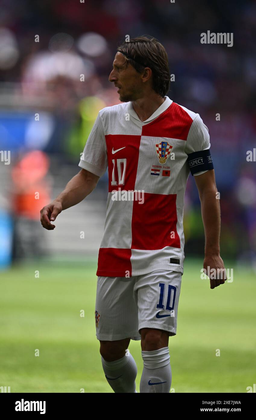 HAMBURG, GERMANY - JUNE 19: Luka Modric of Croatia during the UEFA EURO ...