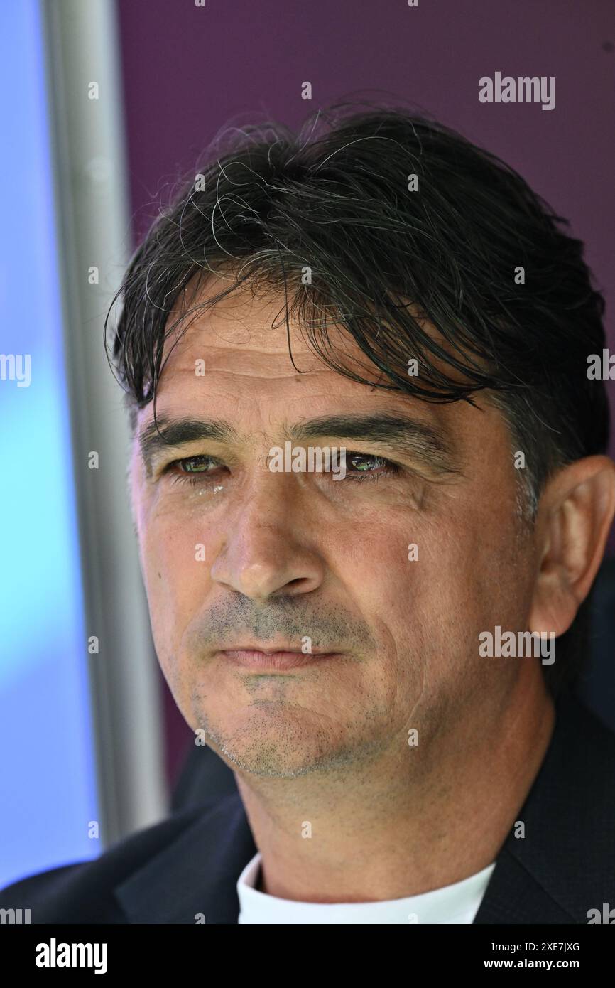 HAMBURG, GERMANY - JUNE 19: Manager Zlatko Dalic of Croatia during the ...