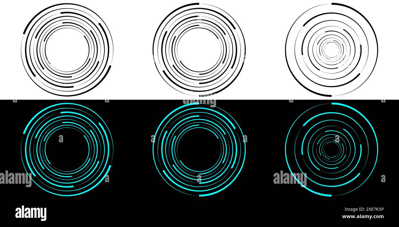 Dynamic transition illusion lines in a circle Stock Vector Image & Art ...
