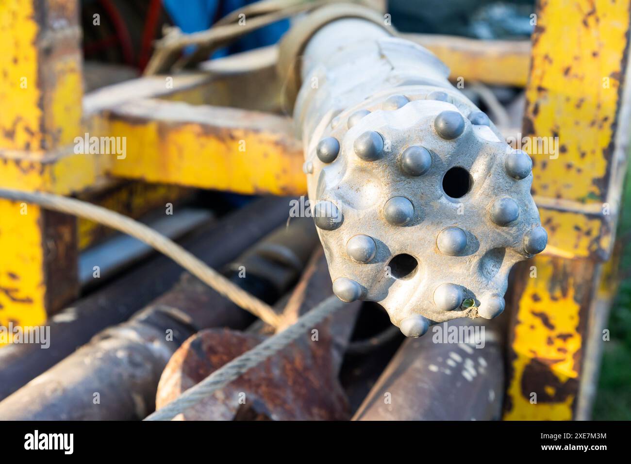 Water well drill pipe. Industrial machinery, engineering equipment Stock Photo - Alamy