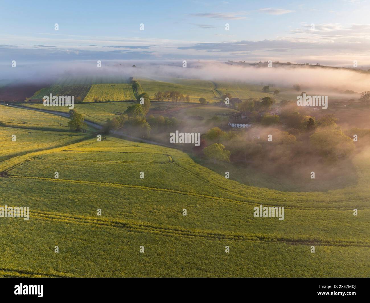 Aerial view of Spencer Combe, a Grade II listed farmhouse once part of ...