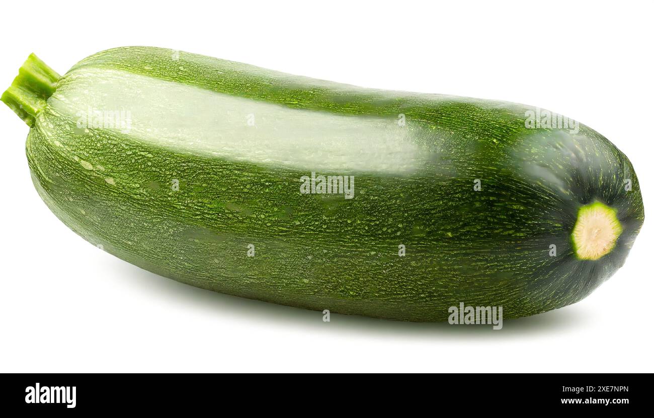 Zucchini isolated on white background cutout. Healthy food Stock Photo ...