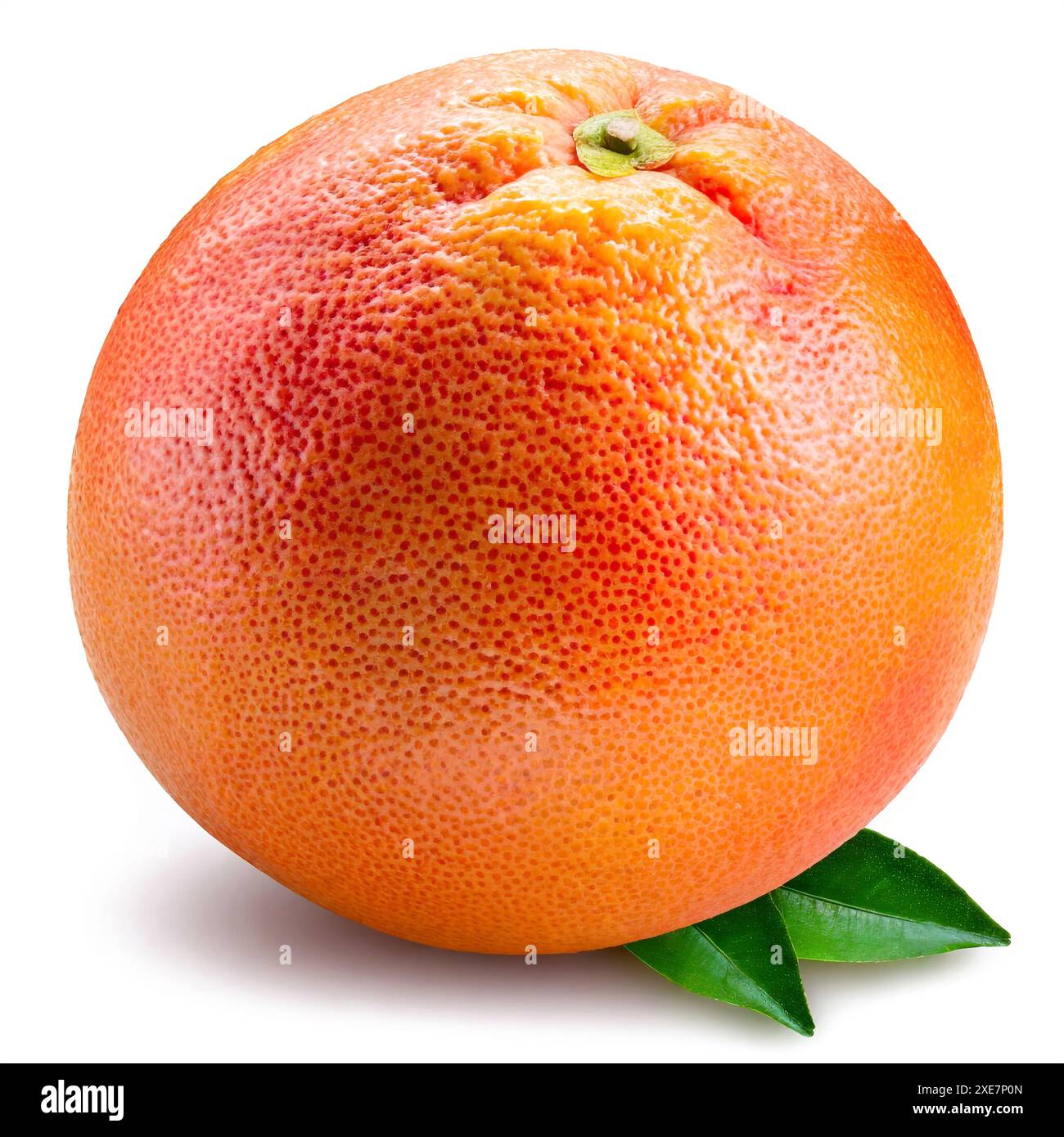 Grapefruit with leaves isolated on white background. Clipping Path ...