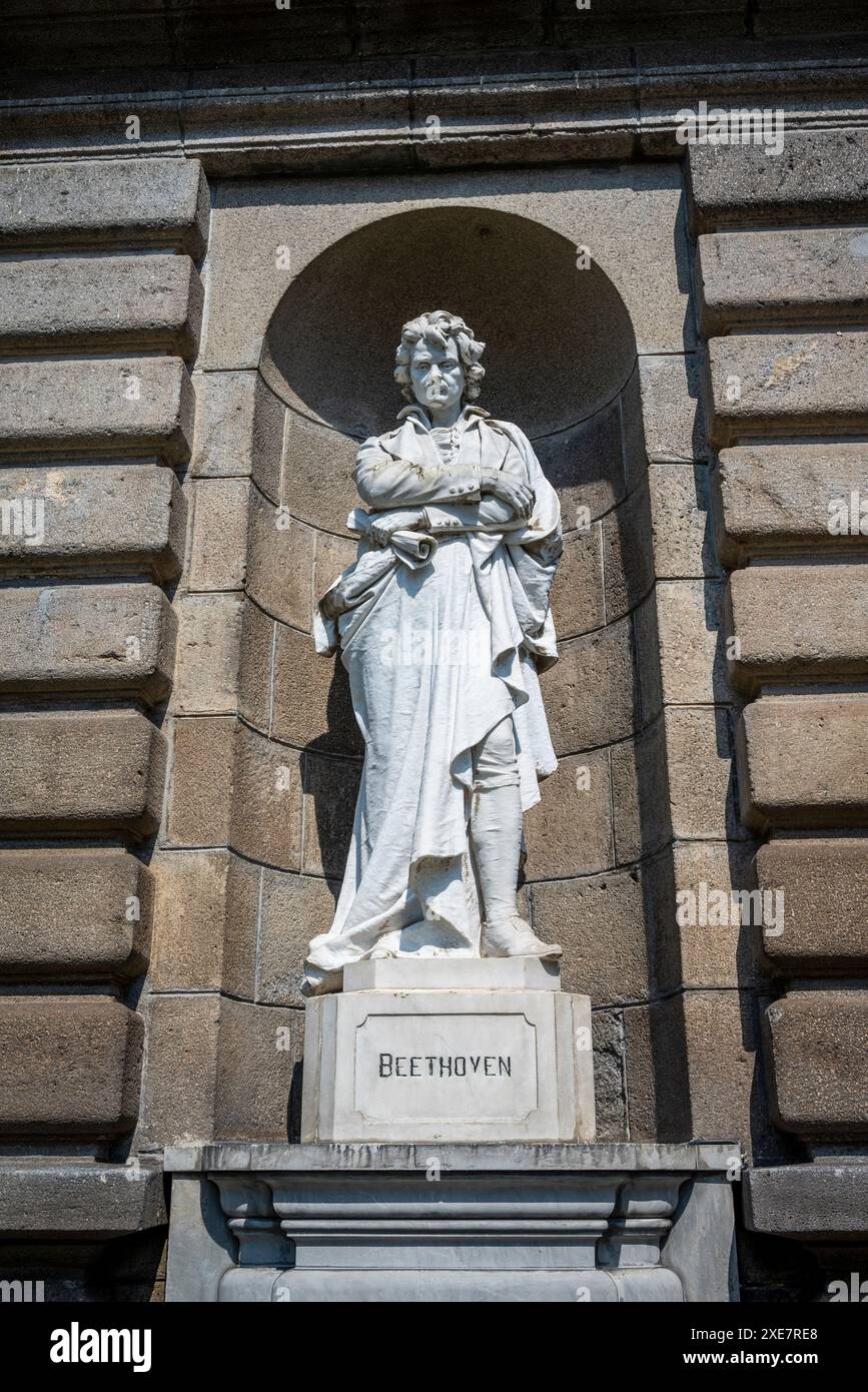 Statue of Ludwig van Beethoven, National Theatre of Costa Rica, San ...