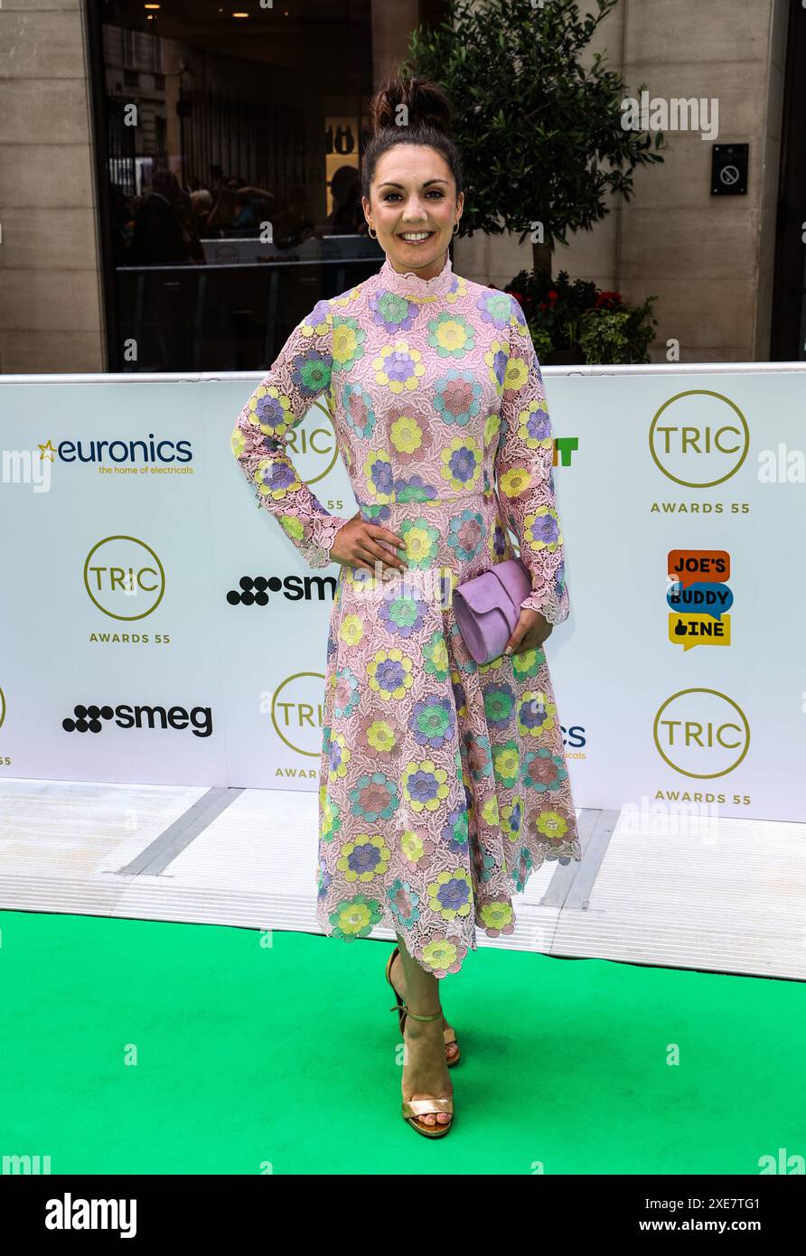 Laura Tobin attends the TRICS Awards 2024 at Grosvenor House in London ...
