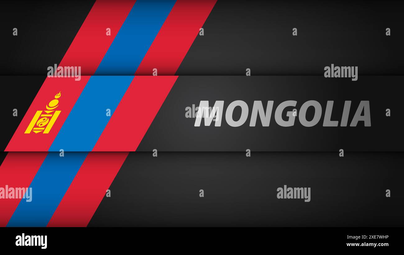 Edge background Mongolia graphic and label. Element of impact for the ...