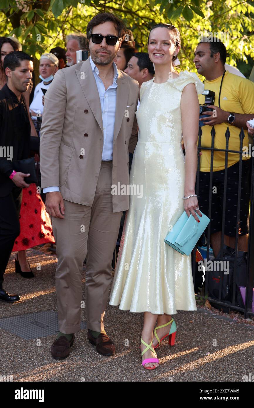 London, UK. 25th June, 2024. Diego Bivero-Volpe and Charlotte Carroll ...