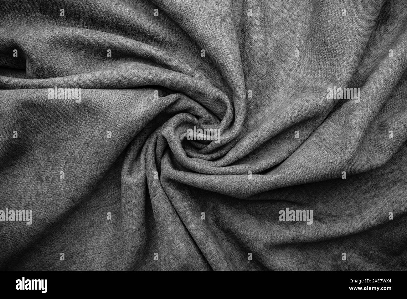 grey insulating curtain, heavy textile, crumpled texture for house ...