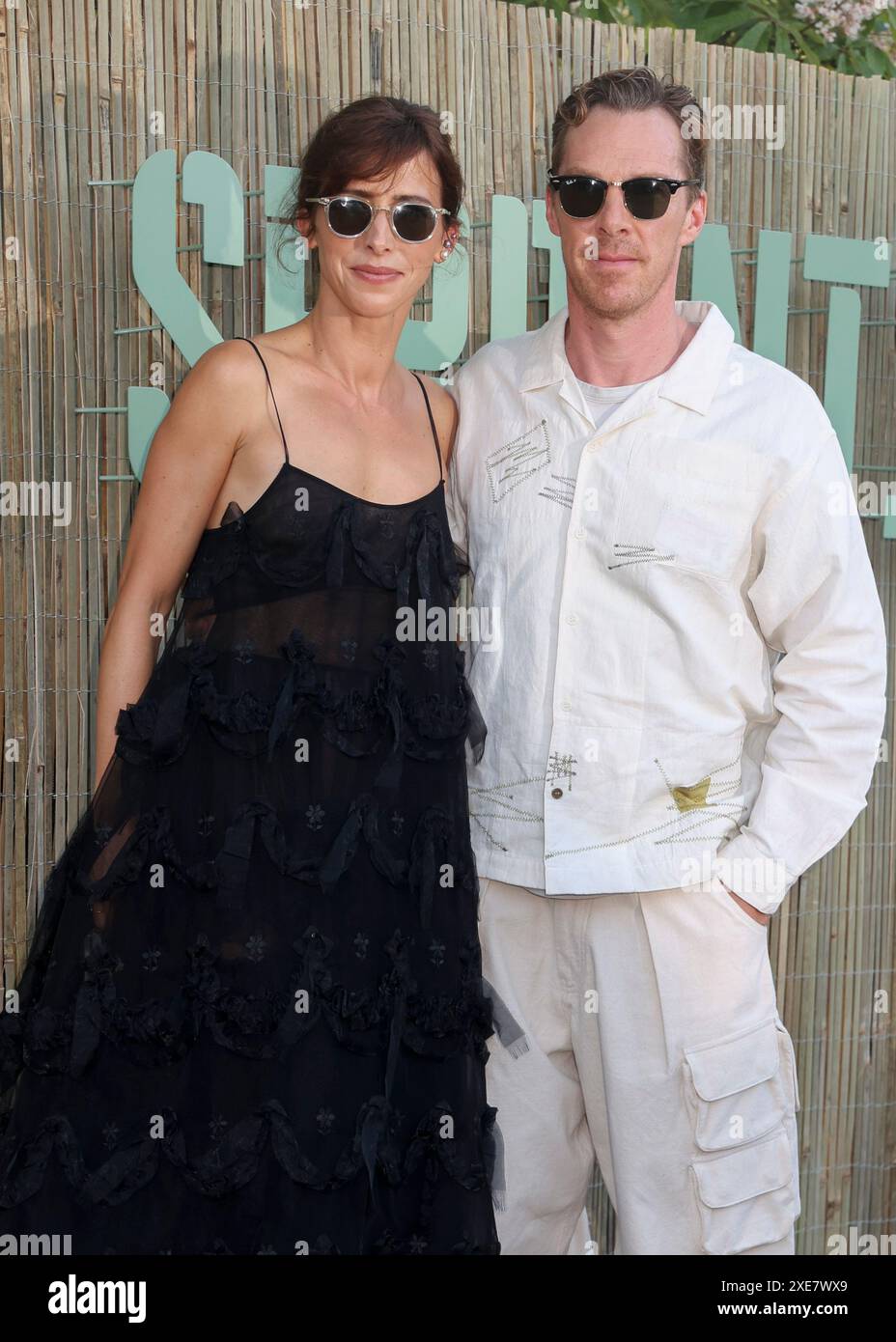 London, UK. 25th June, 2024. Sophie Hunter and Benedict Cumberbatch ...
