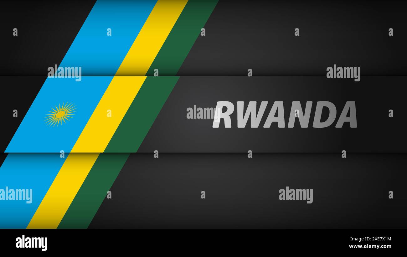 Vector rwandan flag button rwanda Stock Vector Images - Alamy