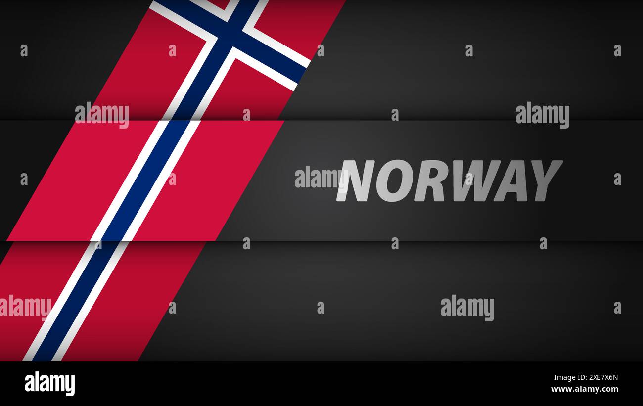 Edge background Norway graphic and label. Element of impact for the use ...