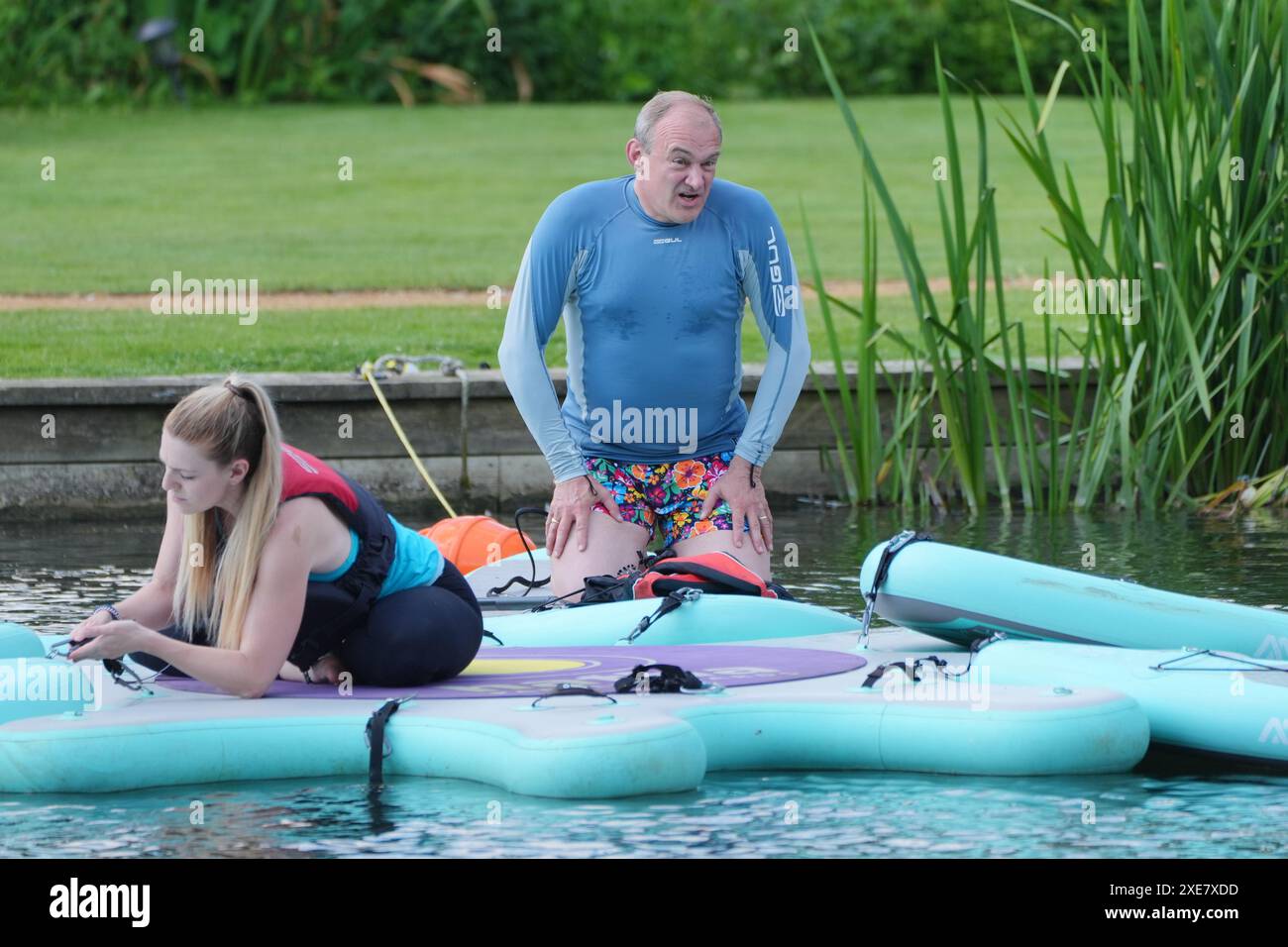 Ed davey paddleboard hi-res stock photography and images - Alamy