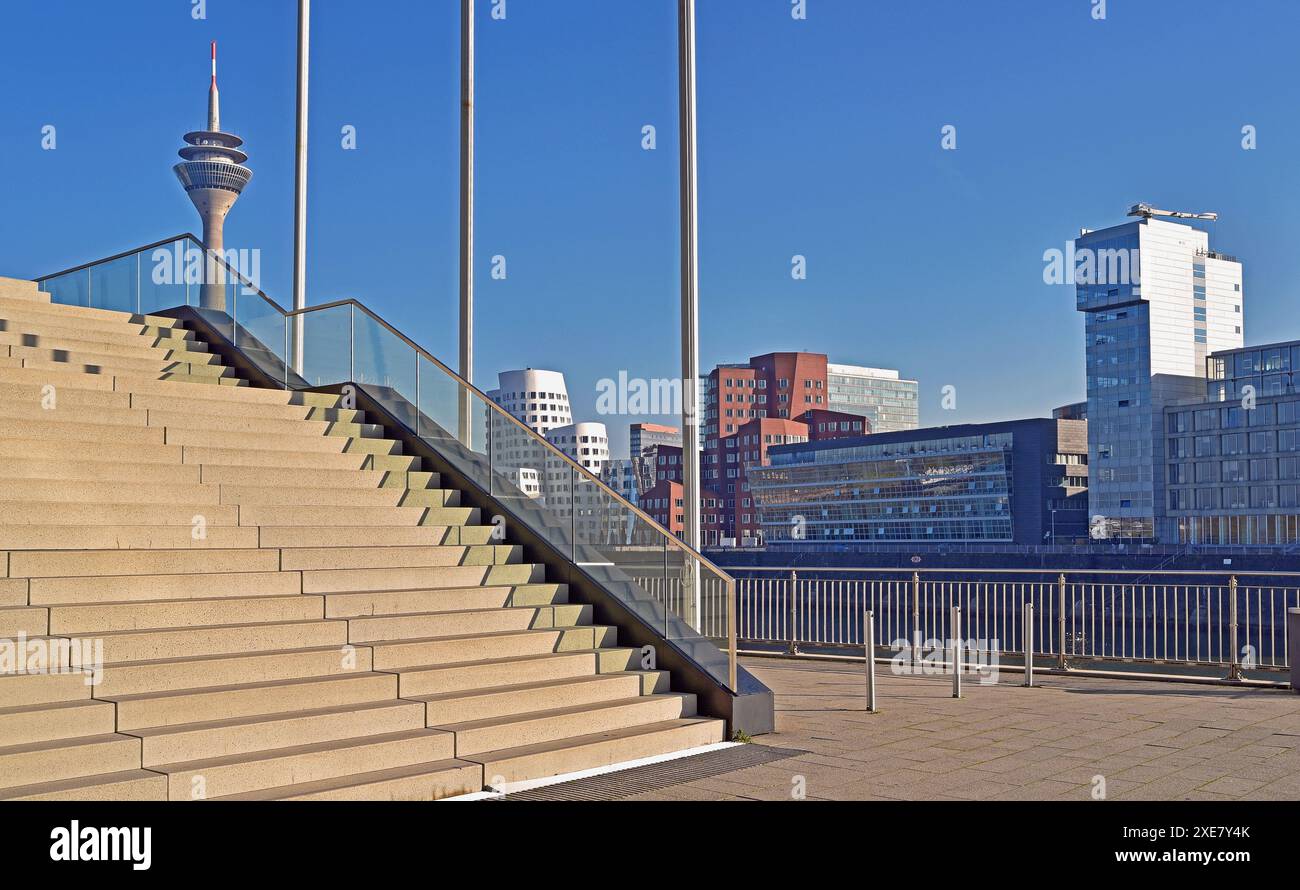 Stairs, TV Tower, buildings Stock Photo - Alamy
