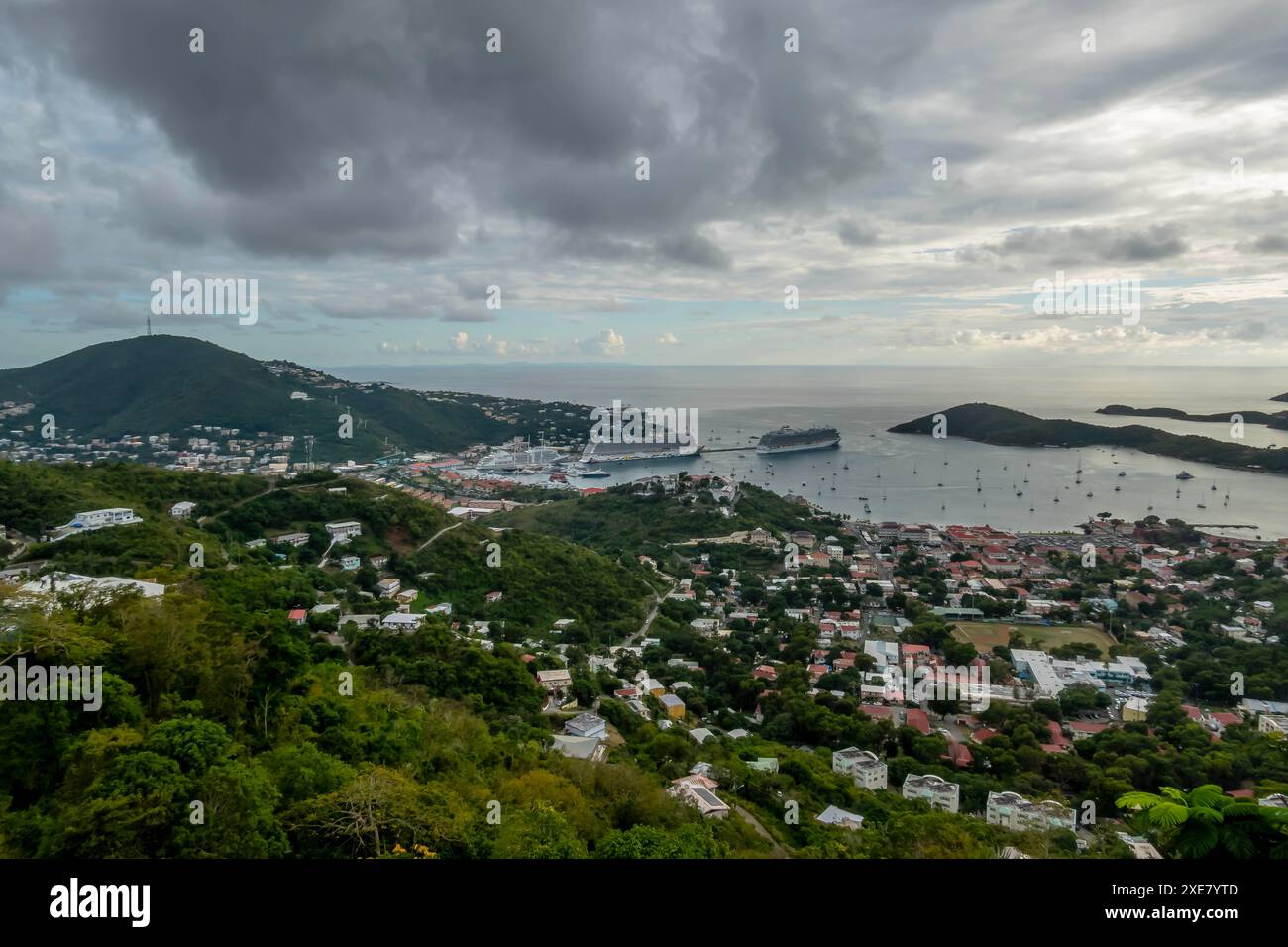 Seaside Serenity: Charlotte Amalie's Bustling Port Welcomes Small Boats ...