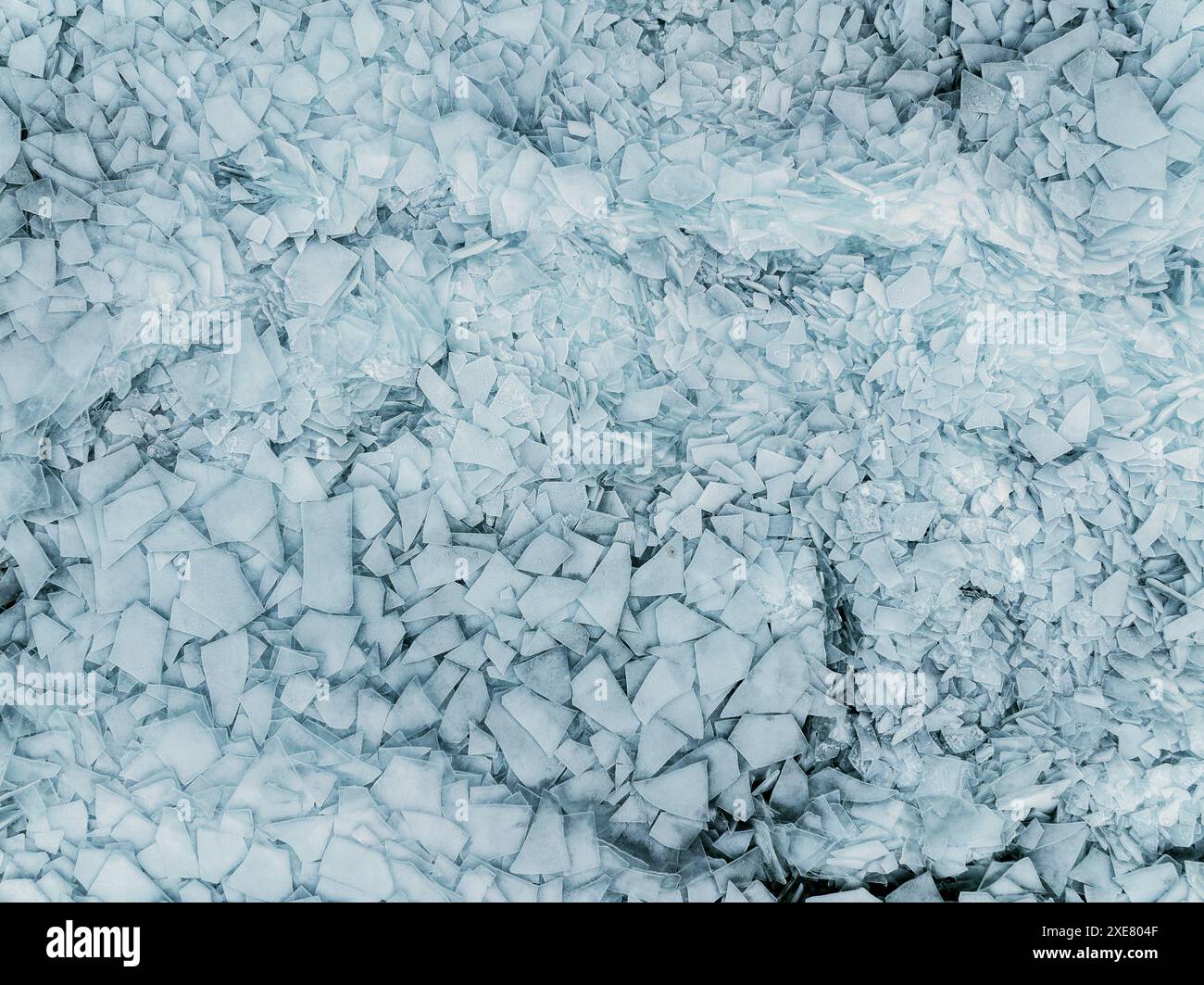 winter at lake Balaton, Hugnary. Broken ice, frozen lake, cold weather ...