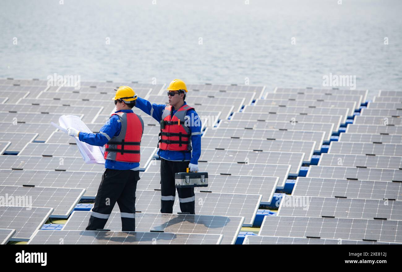 Floating solar cell installation hi-res stock photography and images ...