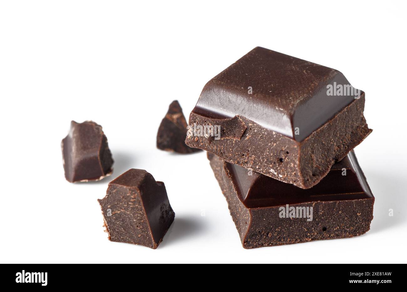 Dark chocolate block, bar of chocolate Stock Photo - Alamy