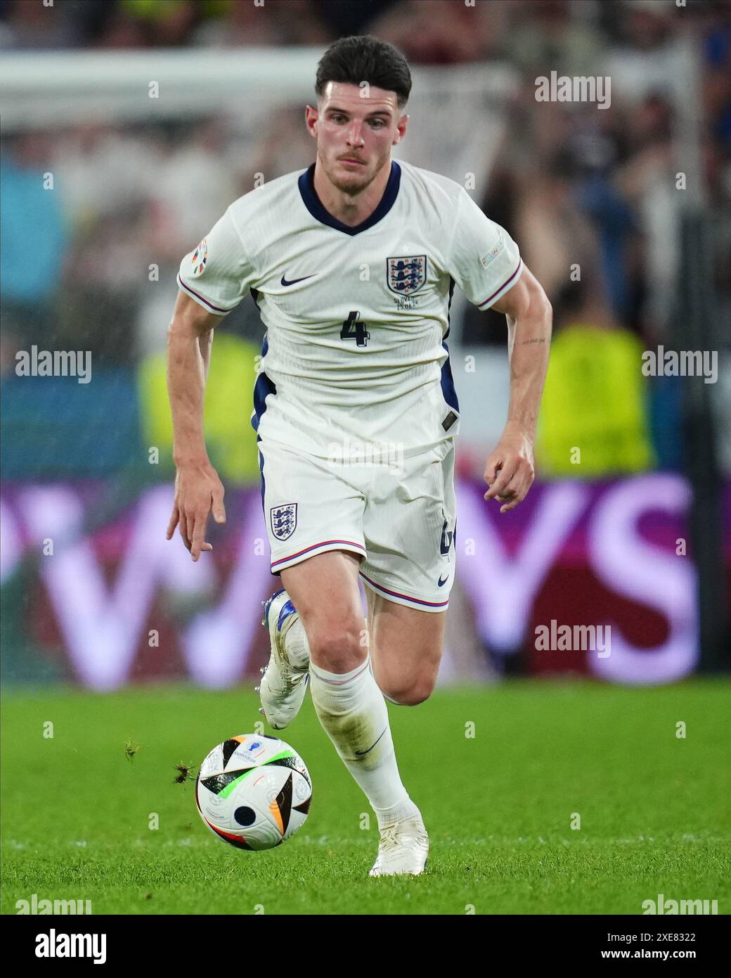 Declan Rice of England during the UEFA Euro 2024 match between England ...