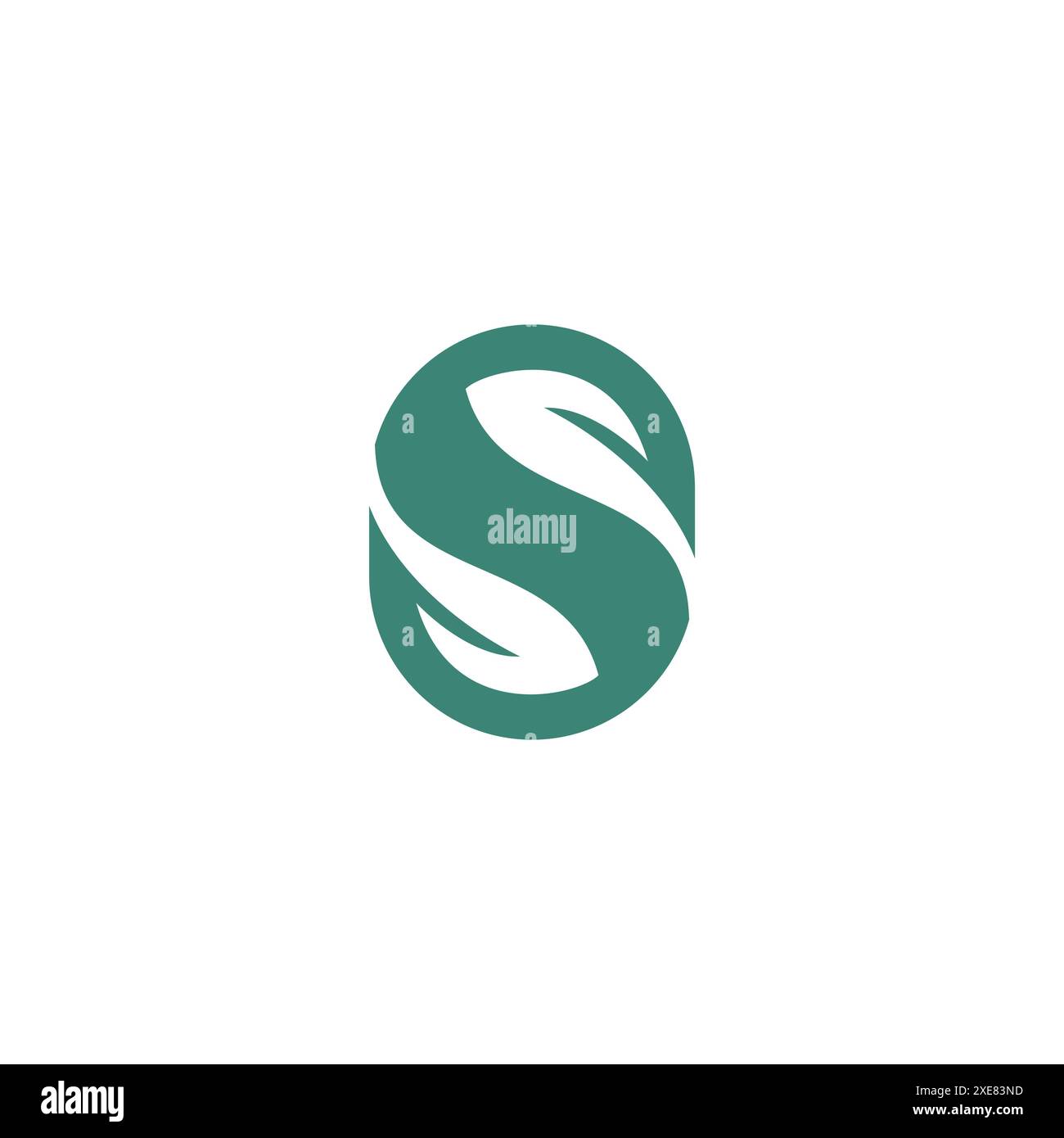 S Leaf Logo vector Illustration. Letter S Icon Nature Stock Vector ...