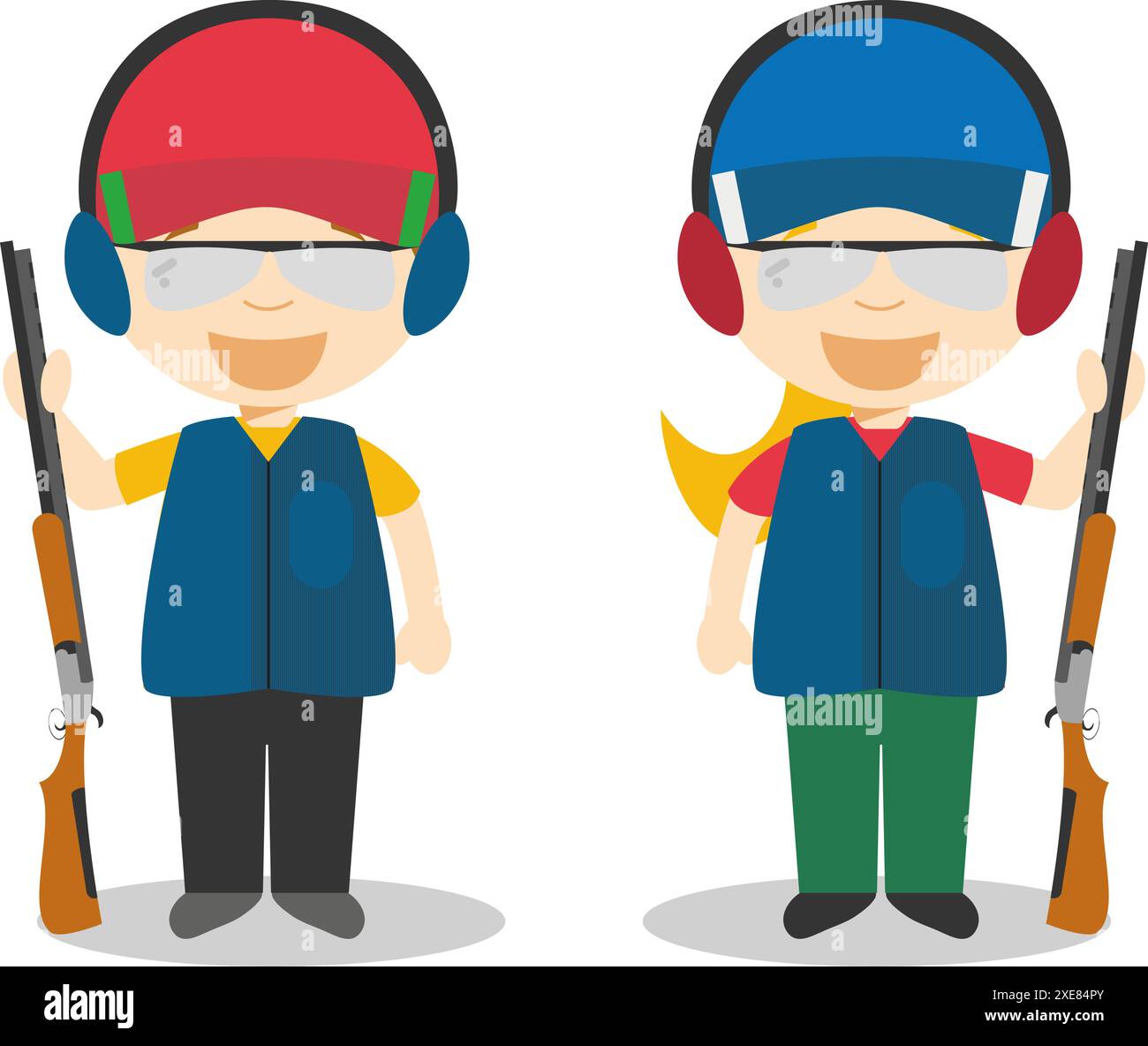 Rifle shooting woman Stock Vector Images - Alamy