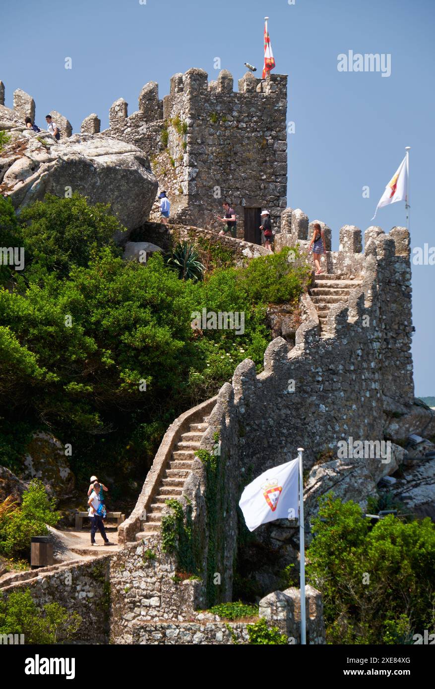 Stone walls moorish castle sintra hi-res stock photography and images ...