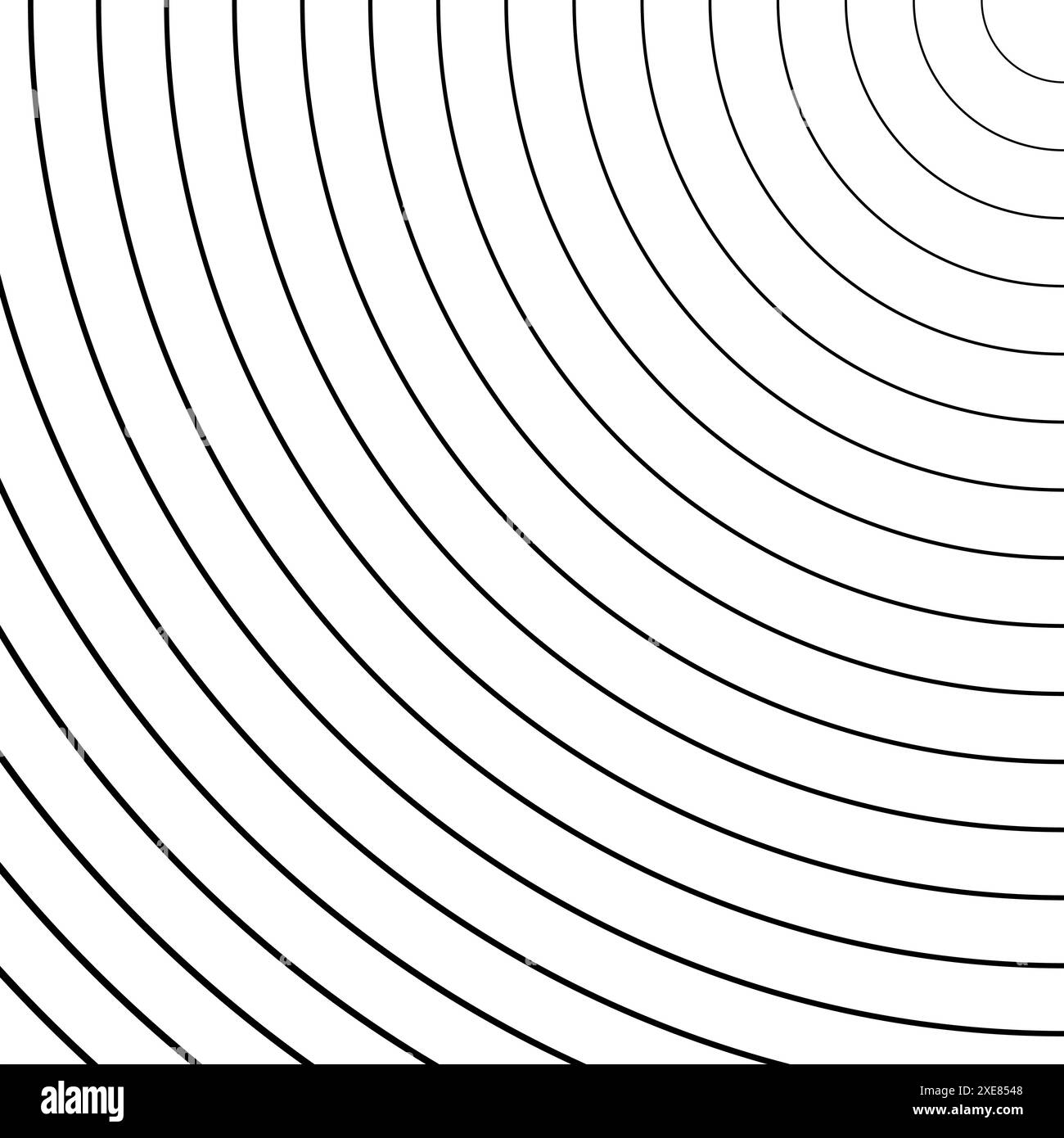 Sound wave irradiation or circular vibrations on the water surface ...
