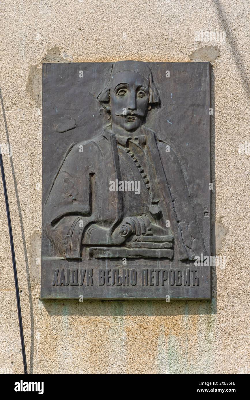 Lenovac, Serbia - June 12, 2022: Bronze Plaque Memorial to Hajduk ... Lenovac, Serbia - June 12, 2022: Bronze Plaque Memorial to Hajduk ...