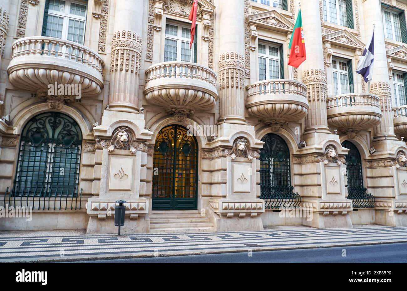 The Banco Santander Portugal (formerly Banco Santander Totta). Lisbon ...