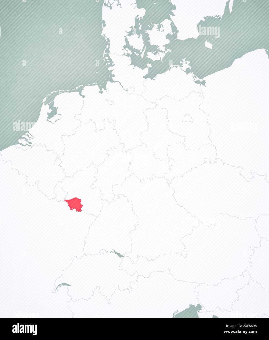 Map of saarland hi-res stock photography and images - Alamy