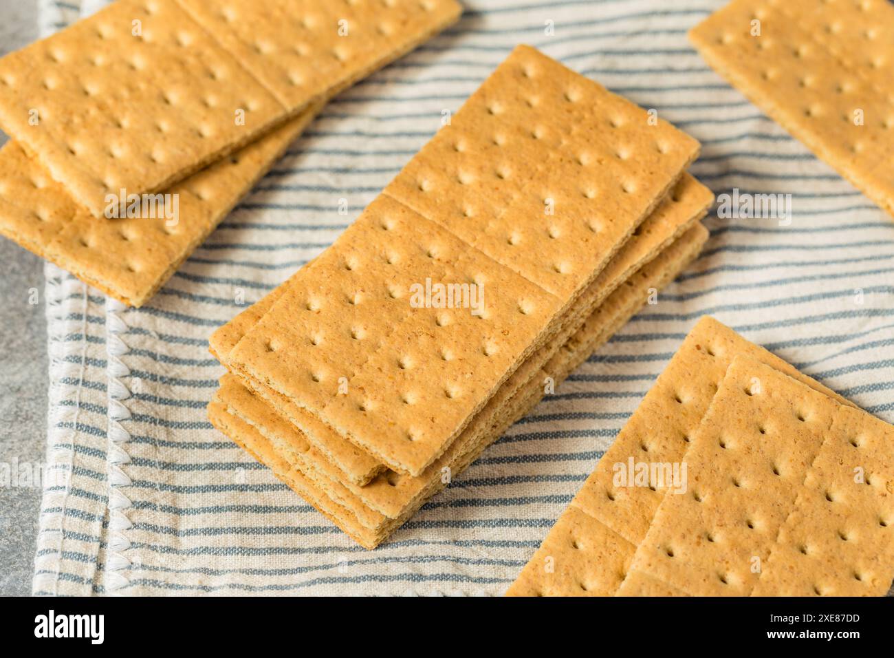 Healthy Sweet Graham Crackers Ready to Eat Stock Photo - Alamy