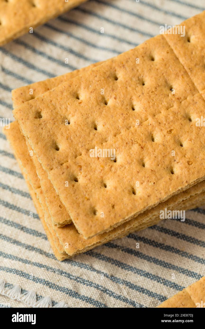 Healthy Sweet Graham Crackers Ready to Eat Stock Photo - Alamy