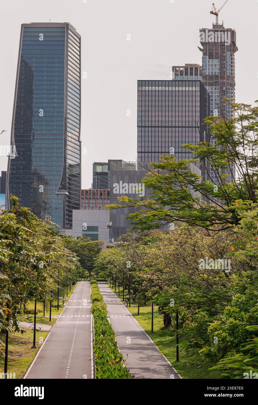 Bangkok, Thailand - 22 Jun, 2024 - The large urban park with trails for ...
