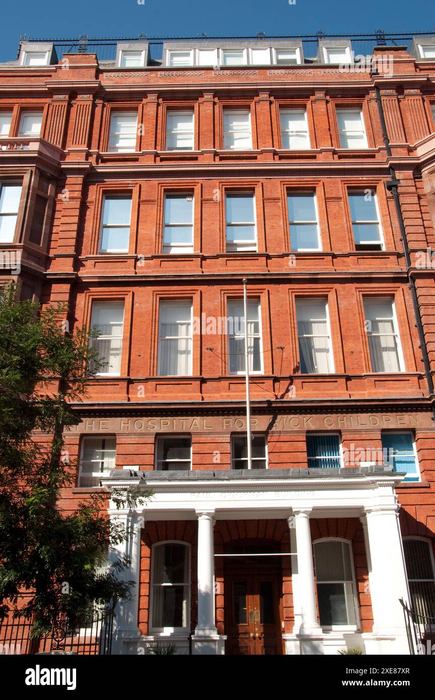 Entrance to the Great Ormond Street Hospital for Sick Children - the ...