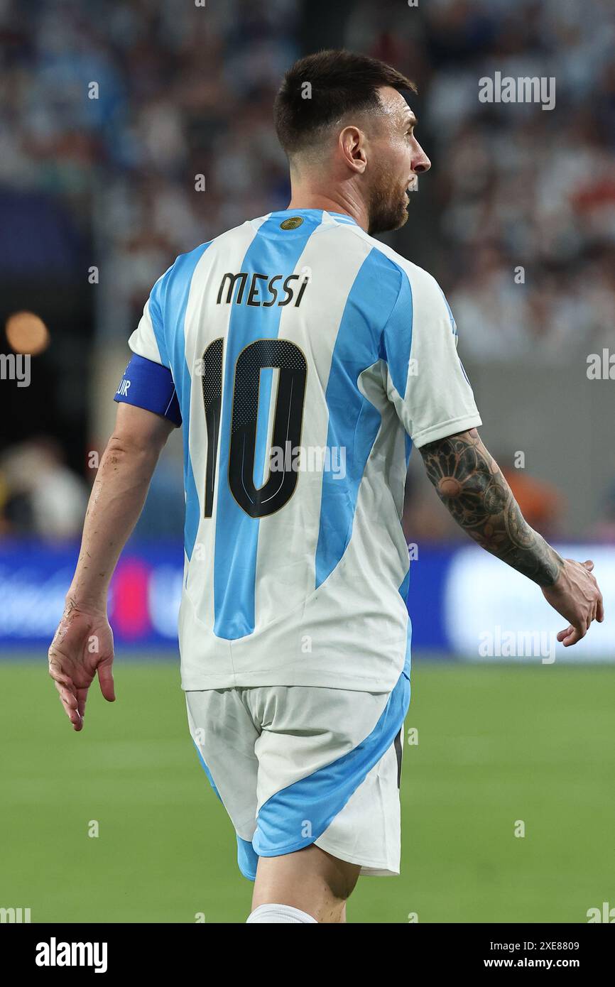 Argentina's forward Lionel Messi looks on during the Copa America USA ...