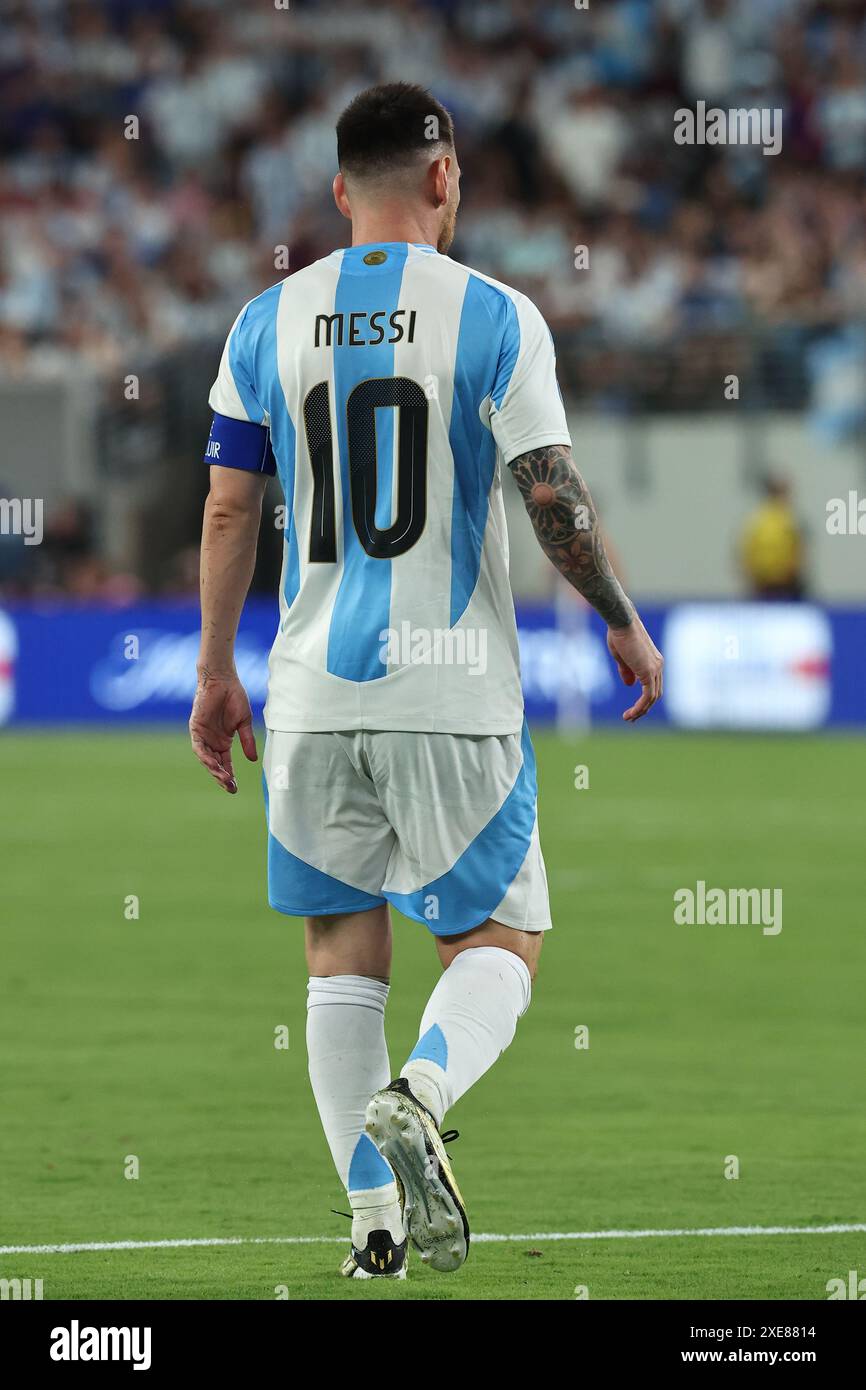 Argentina's forward Lionel Messi looks on during the Copa America USA ...