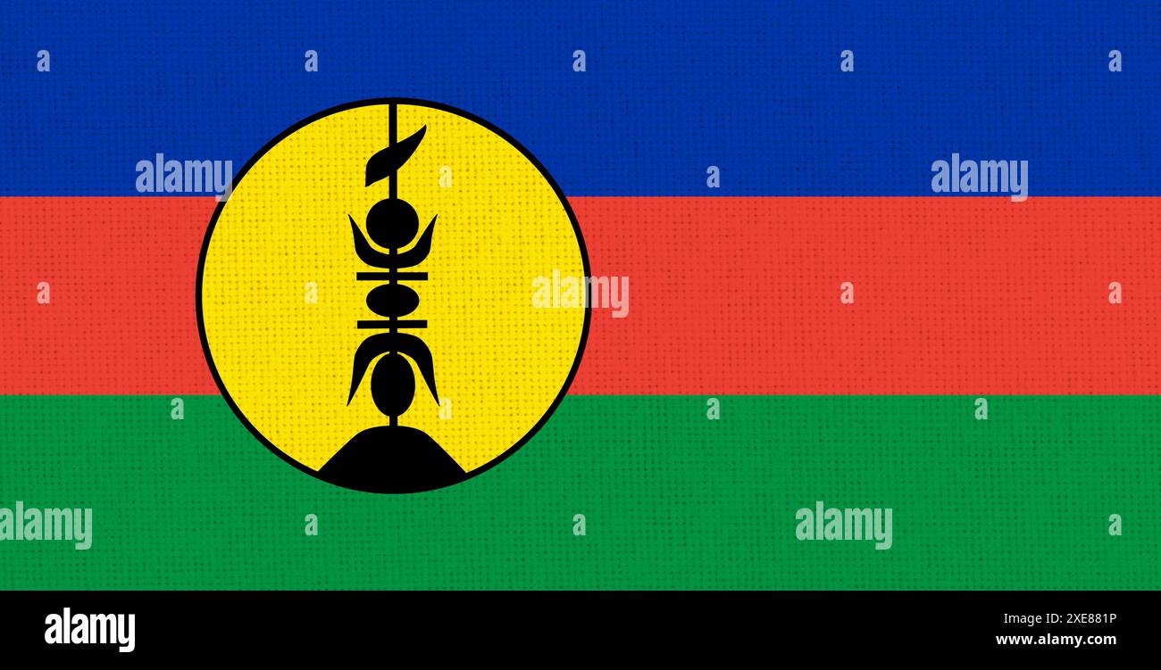 Flag of New Caledonia. New Caledonia state symbol. Island land. country ...