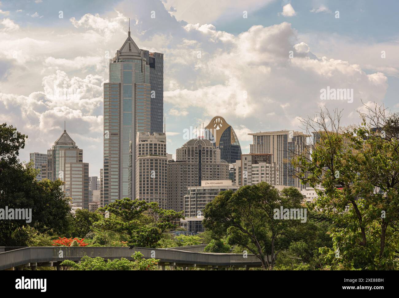 Bangkok, Thailand - 22 Jun, 2024 - Architecture view of Modern high ...
