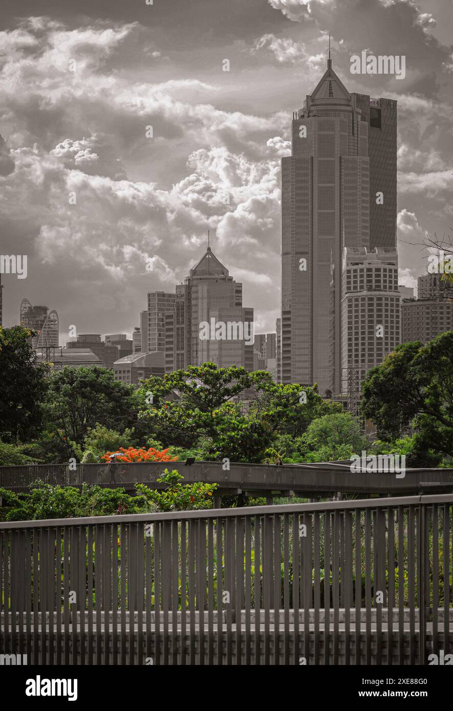 Bangkok, Thailand - 22 Jun, 2024 - Architecture view of Modern high ...