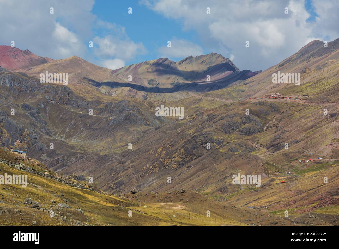 Fantastic landscape in the Peruvian Andes, South America, Peru Stock ...