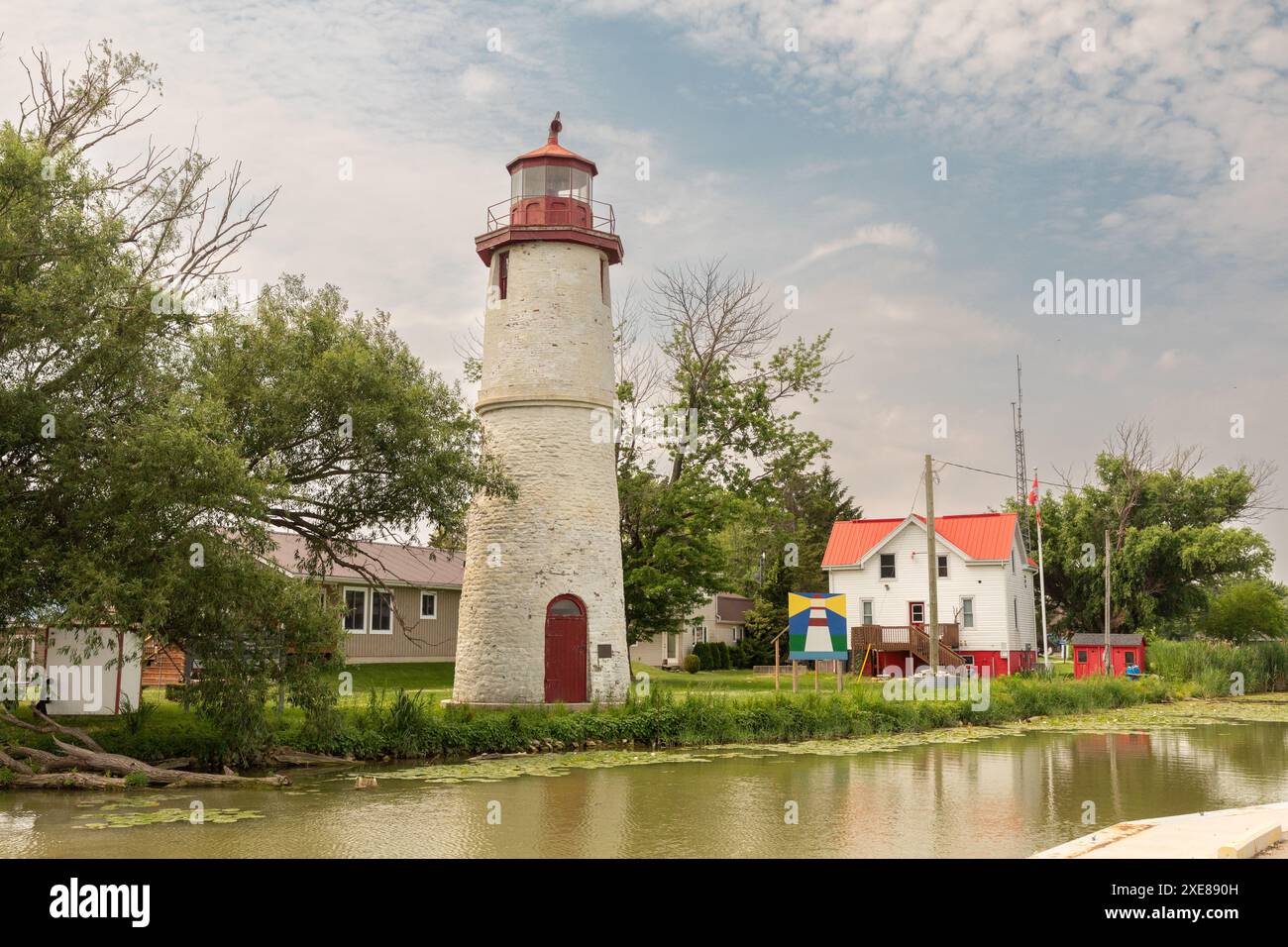 A 200-year-old lighthouse is seen at the mouth of the Thames River in ...