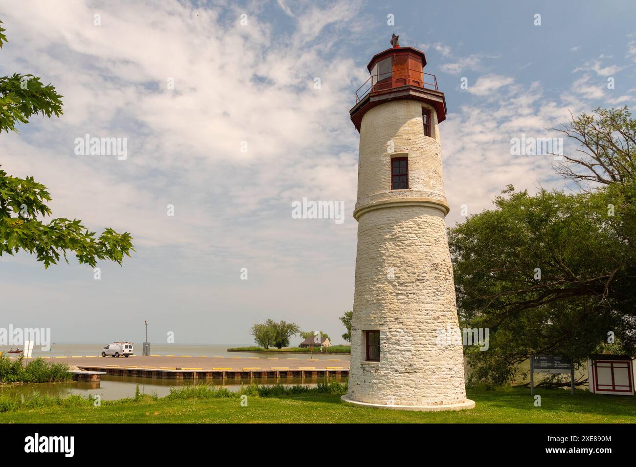 A 200-year-old lighthouse is seen at the mouth of the Thames River in ...