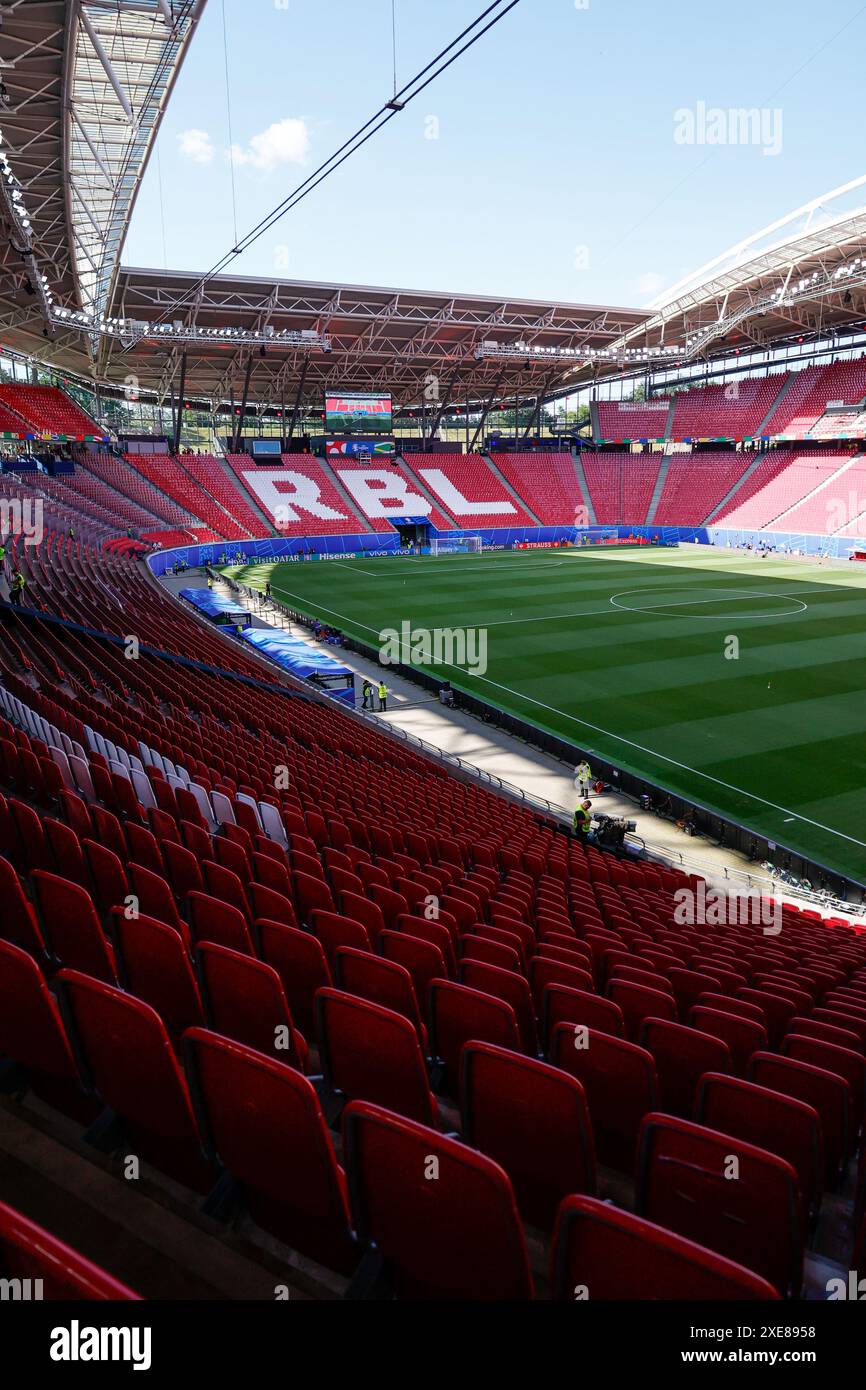 Leipzig Stadium: General view inside the Leipzig stadium during the ...