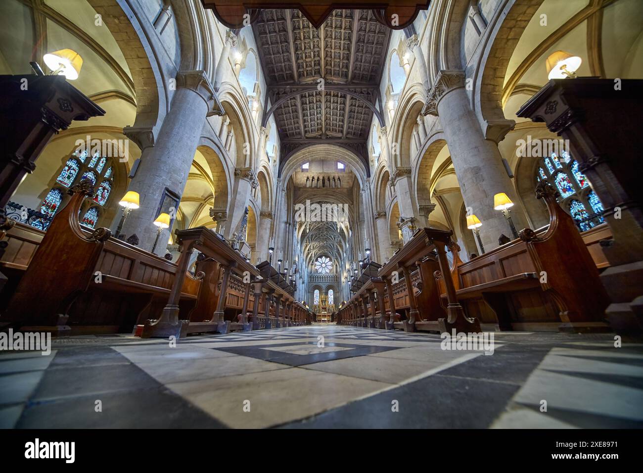 The interior of Christ Church Cathedral. Oxford University. England Stock Photo - Alamy