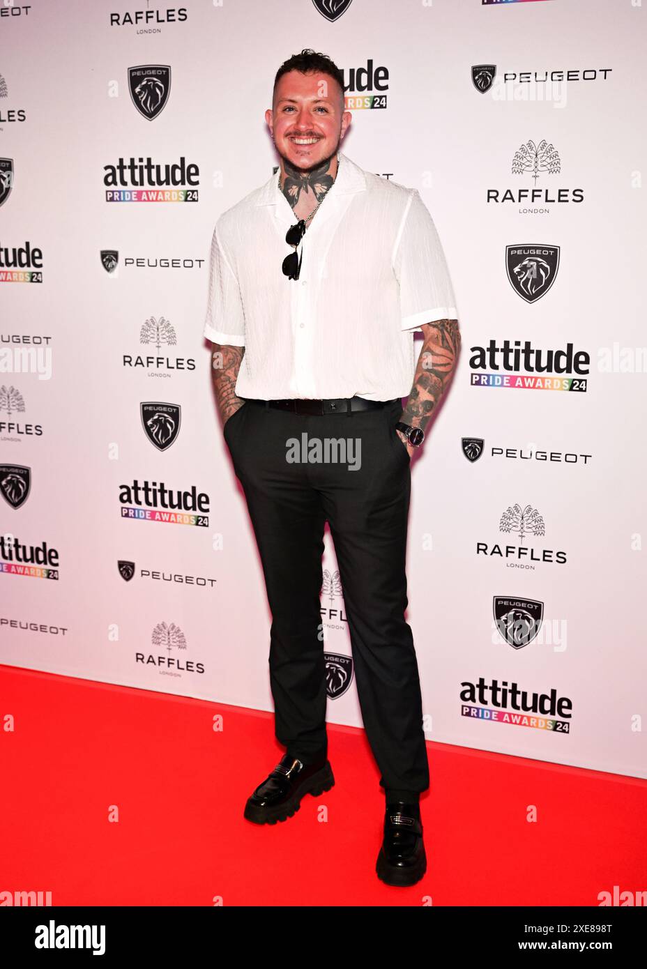 LONDON, UK. 26th June, 2024. Jaxon Feeley attends the Attitude Pride ...