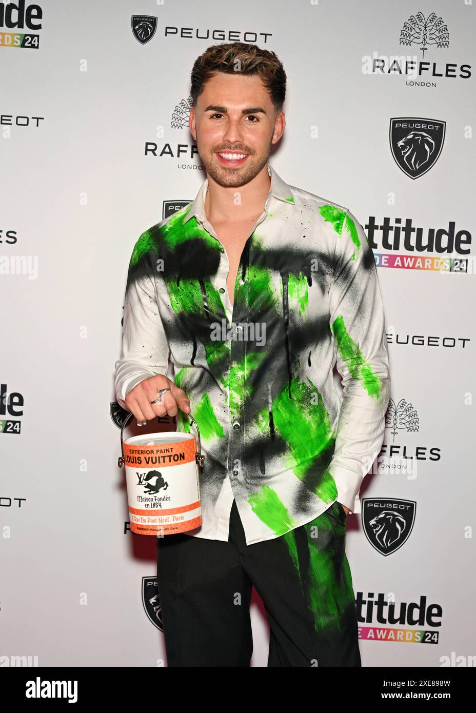 LONDON, UK. 26th June, 2024. Joe Baggs attends the Attitude Pride ...